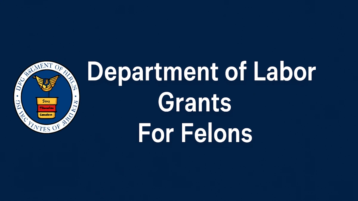 Department of Labor Grants For Felons - Felon Friendly