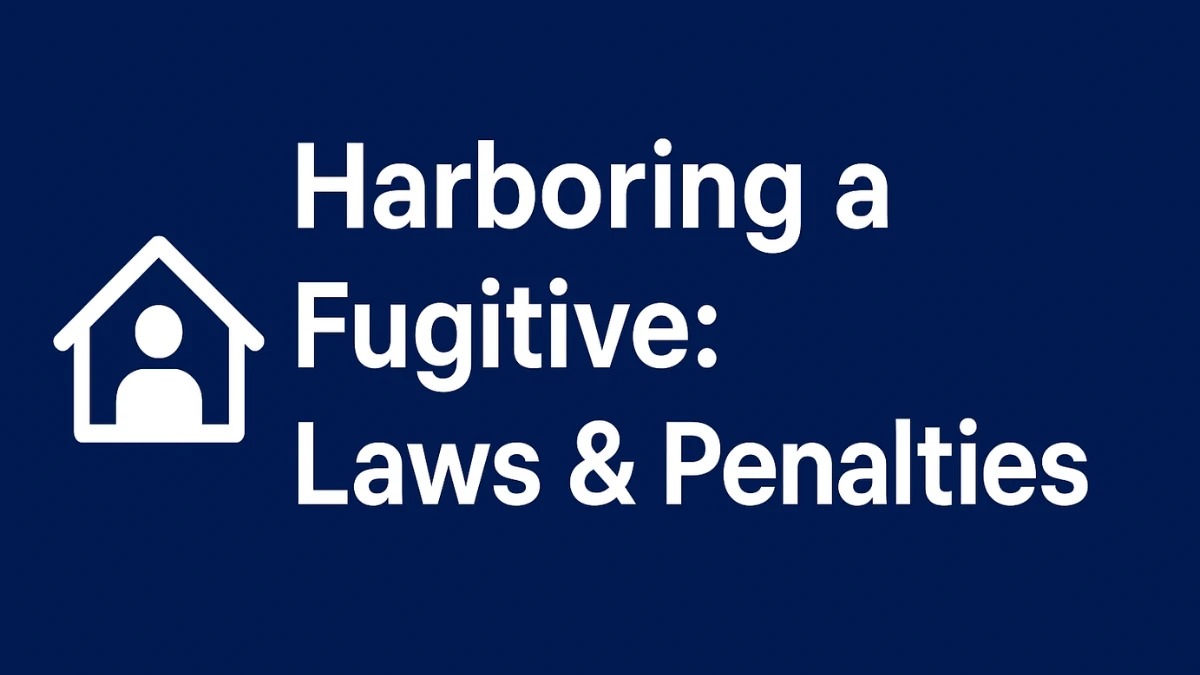 Harboring a Fugitive: Laws & Penalties - Felon Friendly