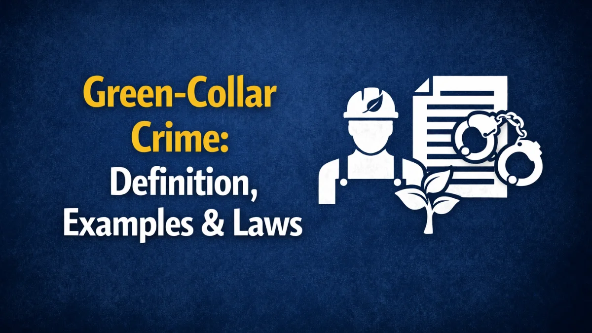 Green-Collar Crime: Definition, Examples & Laws - Felon Friendly