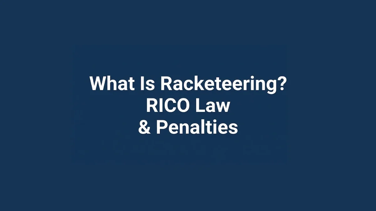 What Is Racketeering? RICO Law, Penalties & Examples of Crimes - Felon ...