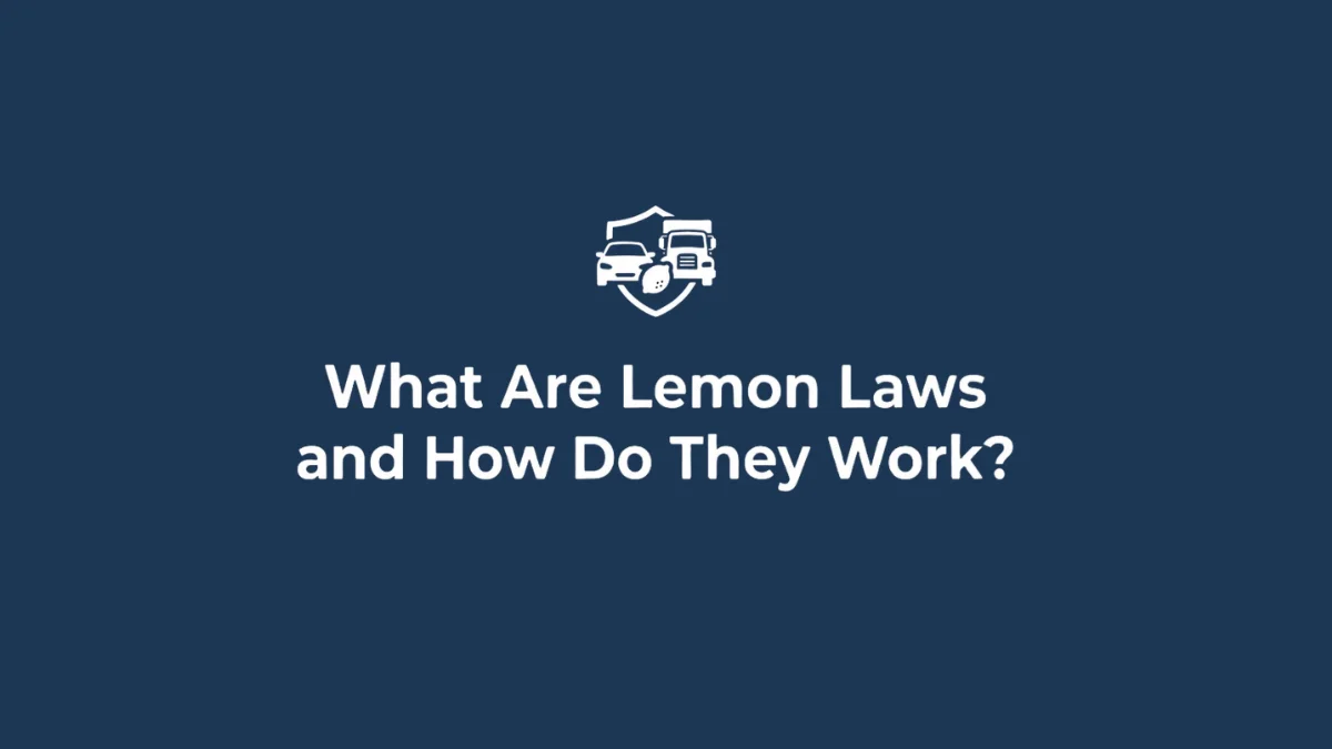 What Are Lemon Laws and How Do They Work? - Felon Friendly