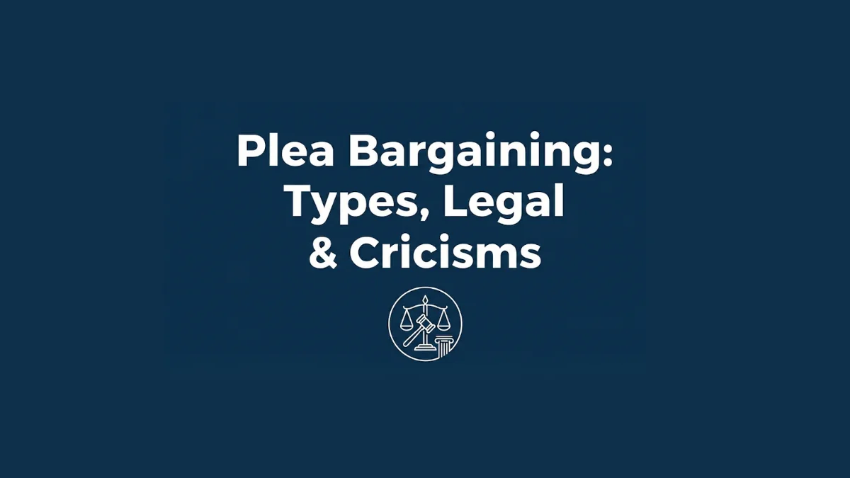 Plea Bargaining: Definition, Types, History, Legal Provisions ...